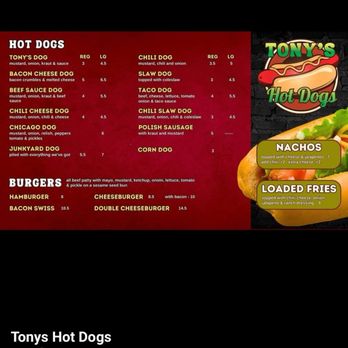 TONY’S HOT DOGS - Updated April 2025 - 140 Photos & 143 Reviews - 1922 ...