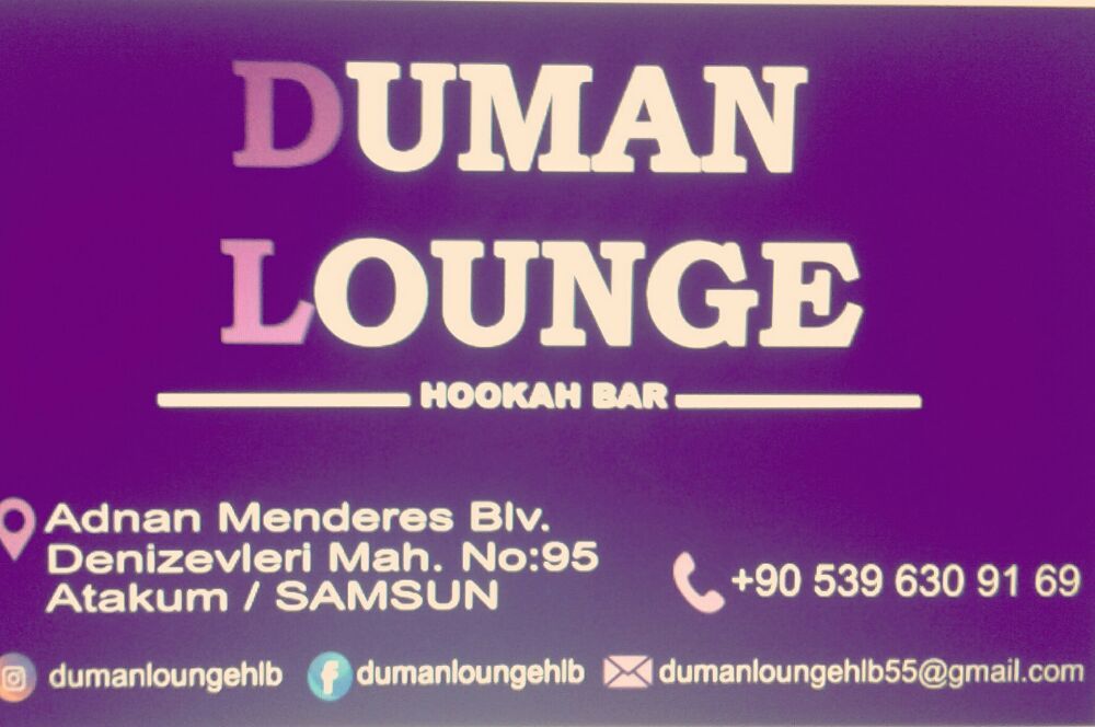 DUMAN HOOKAH LOUNGE & BAR - Denizevleri Mah., Samsun, Turkey - Hookah ...