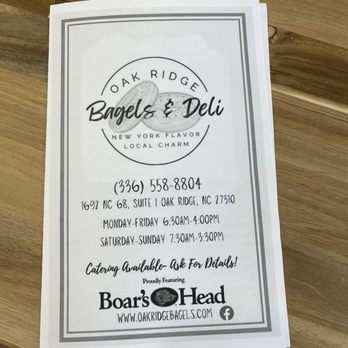 OAK RIDGE BAGELS & DELI - Updated December 2025 - 82 Photos & 45 ...