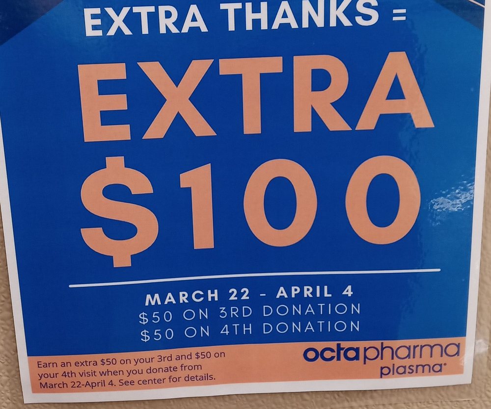 OCTAPHARMA PLASMA - ST PETERSBURG - Updated January 2026 - 3365 Central ...