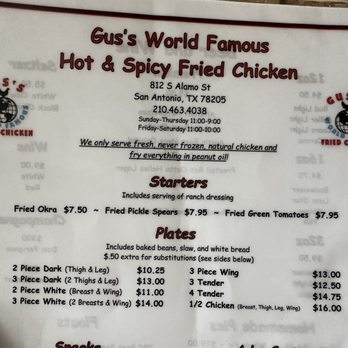 GUS’S WORLD FAMOUS FRIED CHICKEN - SAN ANTONIO - Updated May 2024 - 623 ...
