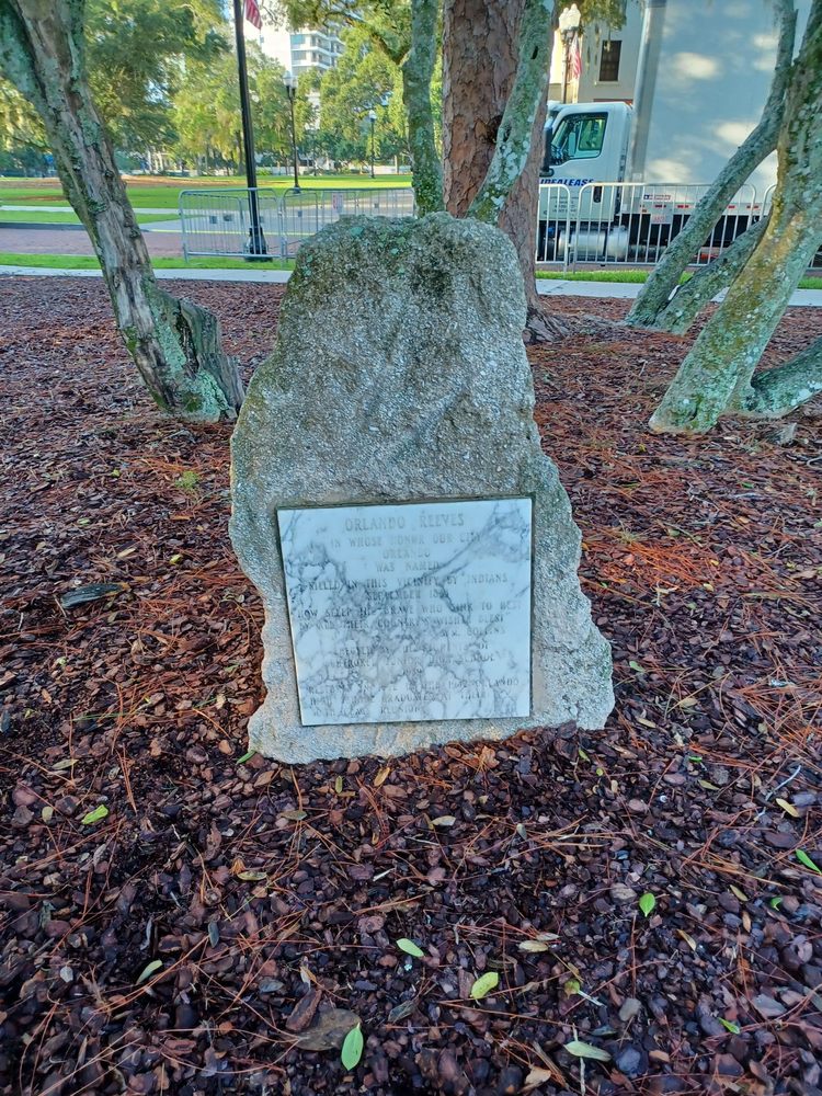 ORLANDO REEVES MEMORIAL PLAQUE - 20 N Eola Dr, Orlando, FL - Yelp