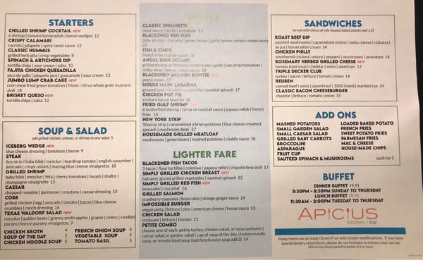 APICIUS KITCHEN & BAR - Updated April 2024 - 37 Photos & 51 Reviews ...