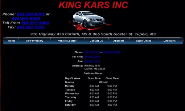 KING KARS - Updated October 2025 - 916 Highway 45, Corinth, Mississippi ...