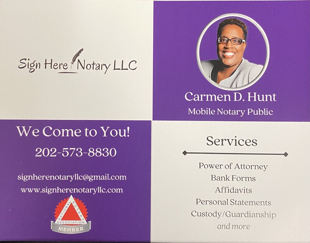 SIGN HERE NOTARY - Updated February 2026 - Silver Spring, Maryland ...