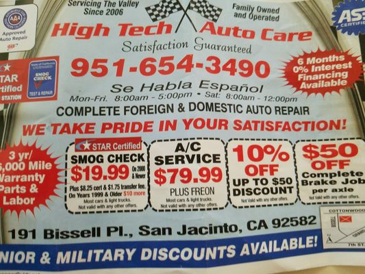 HIGH TECH AUTO CARE - Updated January 2026 - 36 Reviews - 191 Bissell ...
