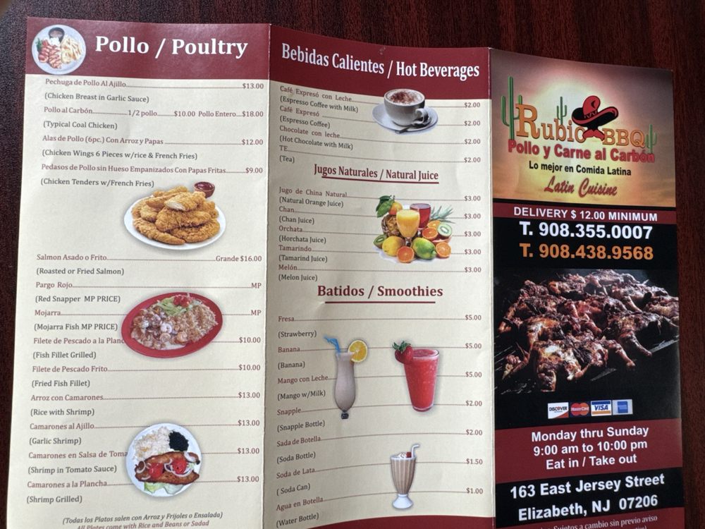 RUBIO BBQ POLLO Y CARNE AL CARBON - Updated August 2025 - 163 E Jersey ...