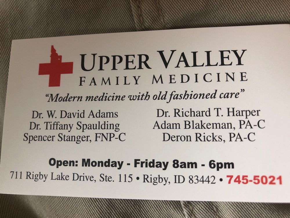 UPPER VALLEY FAMILY MEDICINE - Updated July 2025 - 711 Rigby Lake Dr ...