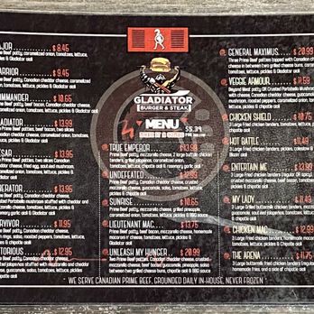 GLADIATOR BURGER & STEAK - Updated December 2025 - 284 Photos & 149 ...