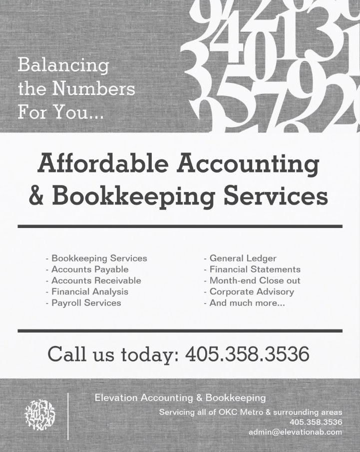 ELEVATION ACCOUNTING & BOOKKEEPING - Updated September 2024 - Yukon, Oklahoma - Bookkeepers ...