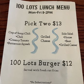 100 LOTS KITCHEN + BAR - CLOSED - Updated October 2025 - 27 Photos & 41 ...