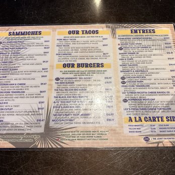 THE JOINT ST. PETE Updated February 2025 152 Photos 150 Reviews 7630 34th Ave N Saint Petersburg Florida Sports Bars Menu Yelp