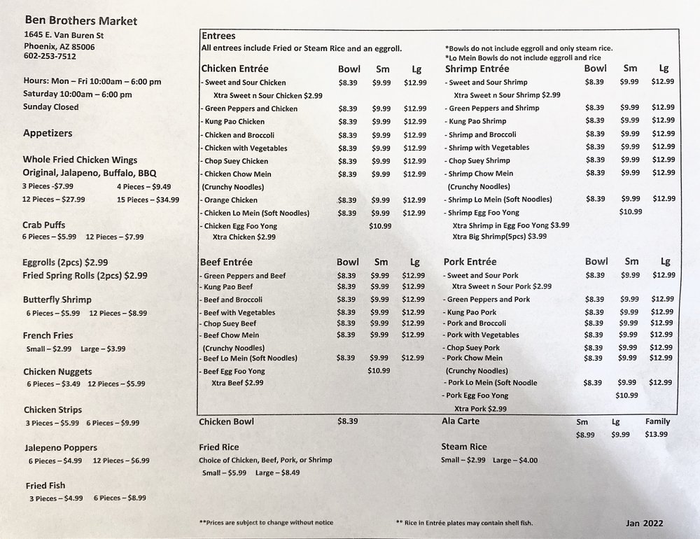 BEN BROTHERS MARKET - Updated September 2024 - 26 Reviews - 1645 E Van ...