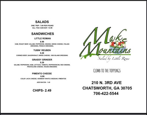 MAKE MOUNTAINS- SALADS BY LITTLE ROME - Updated October 2025 - 210 N ...