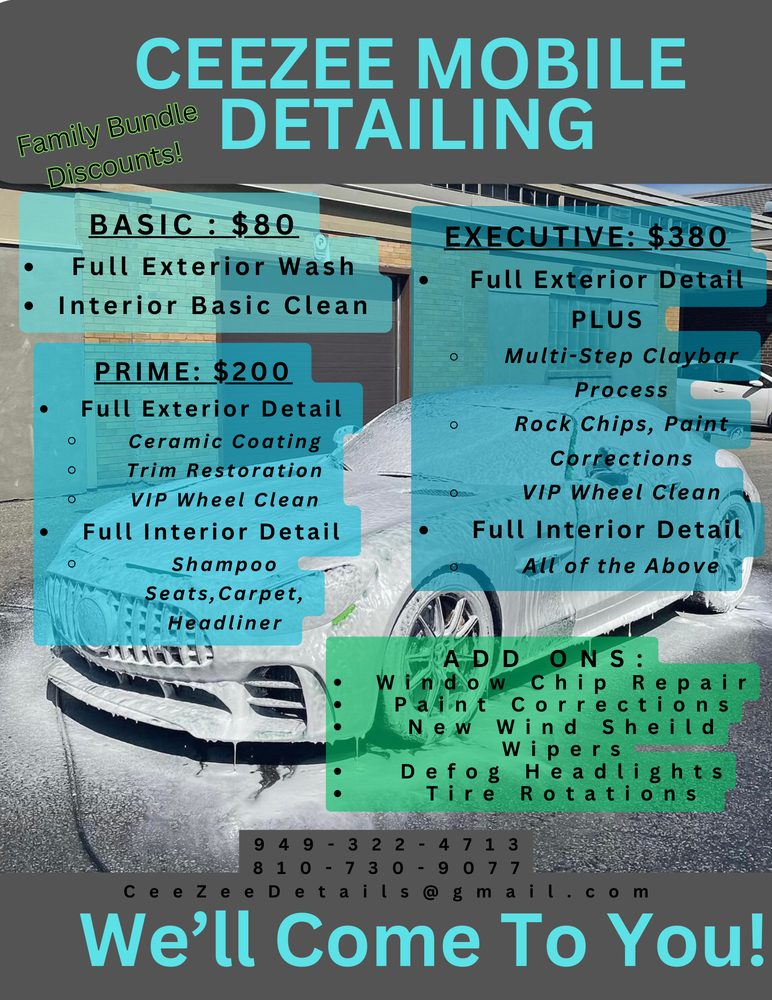 CEEZEE MOBILE DETAILING - Updated May 2024 - Request a Quote - Gilbert ...
