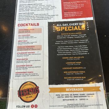 LEGENDS TAVERN & GRILLE - Updated February 2025 - 231 Photos & 228 ...