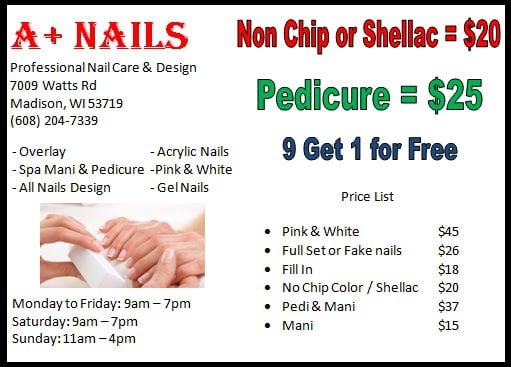 A+ NAILS - Updated January 2026 - 12 Photos & 23 Reviews - 7009 Watts ...