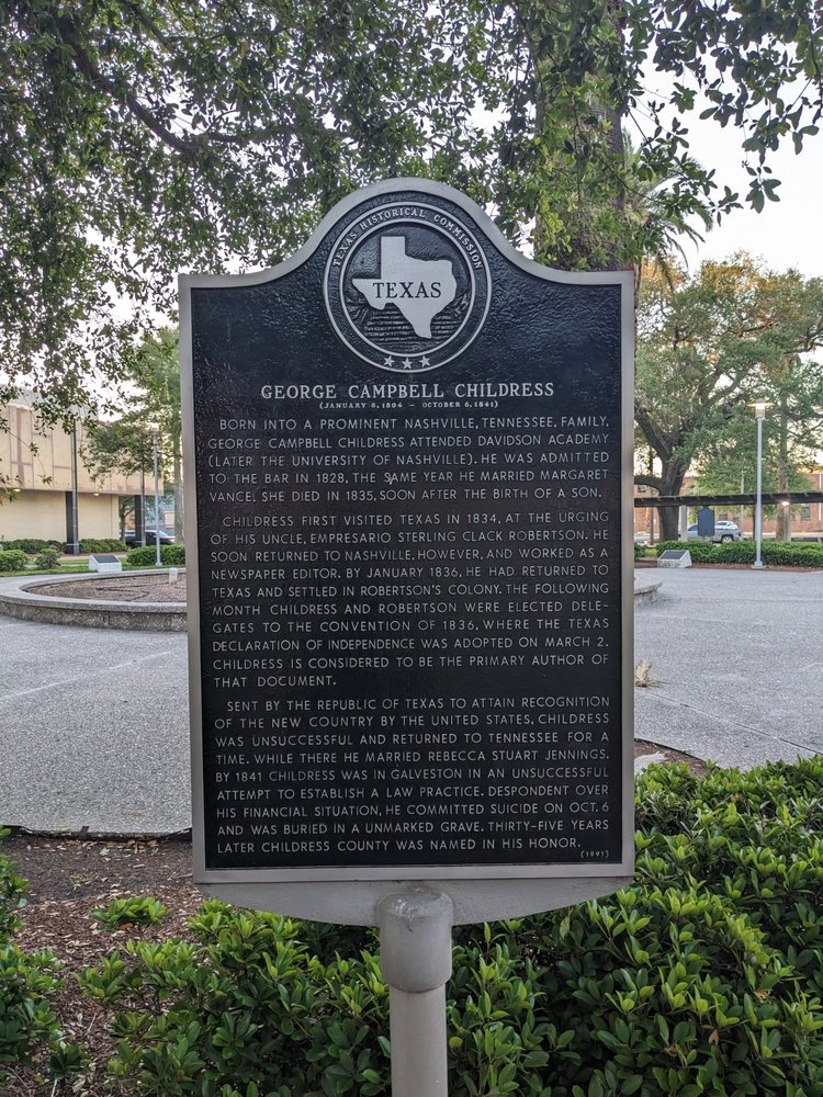 GEORGE CAMPBELL CHILDRESS HISTORICAL MARKER - Updated September 2024 ...