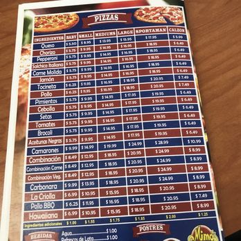 Mimos pizza store