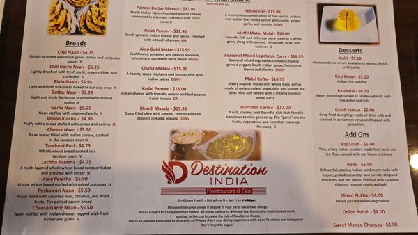 DESTINATION INDIA RESTAURANT & BAR - Updated December 2025 - 16 Photos ...