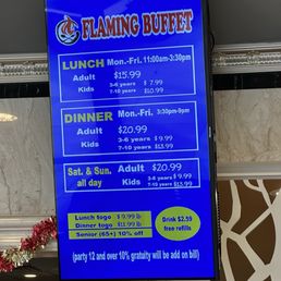 FLAMING BUFFET - Updated July 2025 - 356 Photos & 214 Reviews - 104 W ...