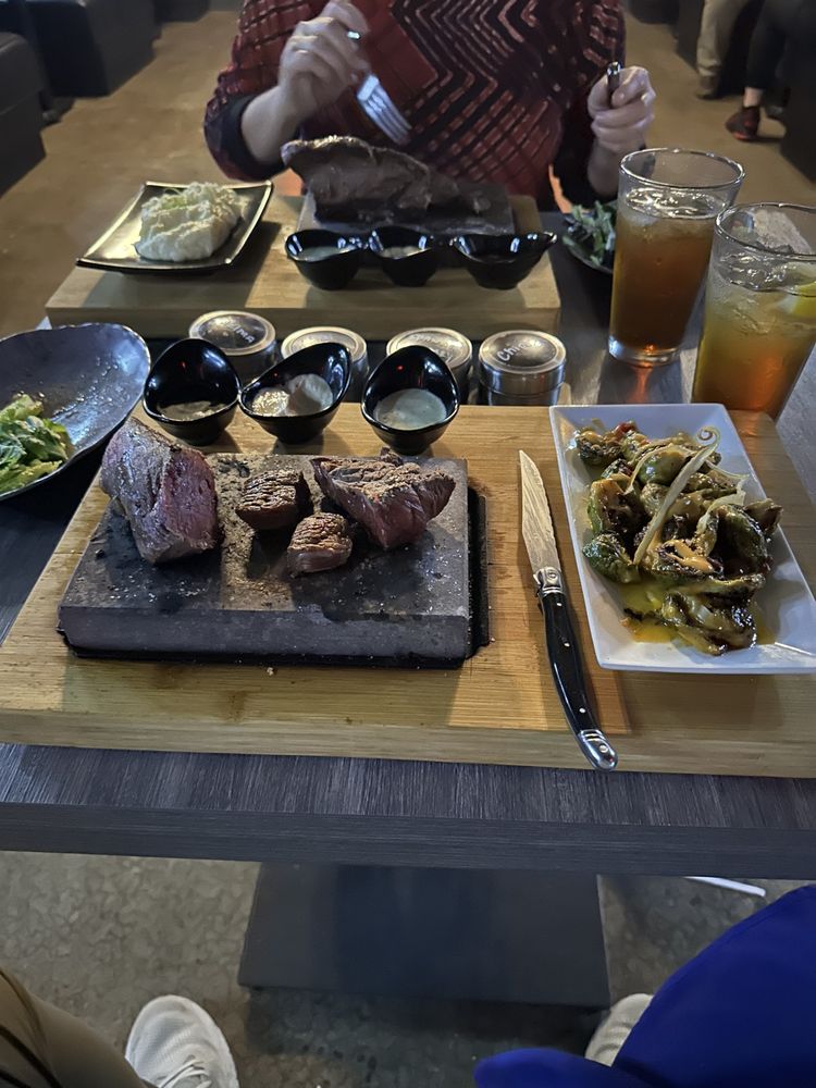 Salt steak & kimchi Brussel sprouts - Yelp