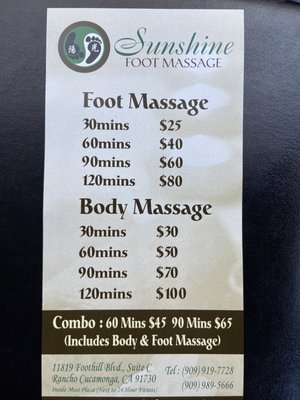 SUNSHINE FOOT MASSAGE - Updated January 2026 - 20 Photos & 190 Reviews ...