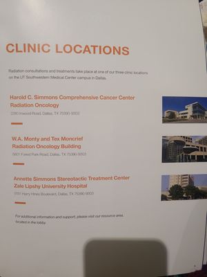 HAROLD C. SIMMONS COMPREHENSIVE CANCER CENTER RADIATION ONCOLOGY ...
