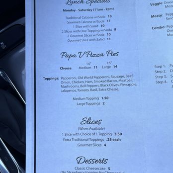PAPA V PIZZA - Updated June 2025 - 51 Photos & 80 Reviews - 8008 ...