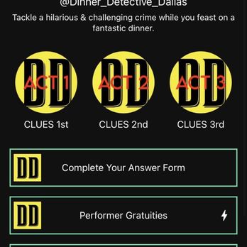 THE DINNER DETECTIVE - Updated December 2025 - 32 Photos & 58 Reviews ...