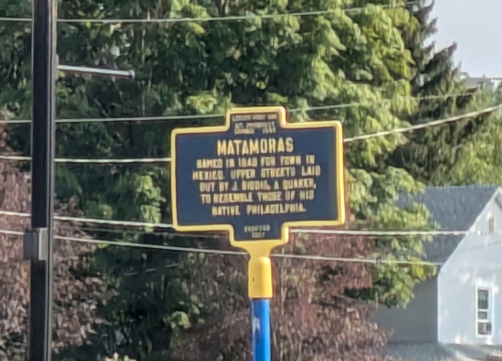 MATAMORAS HISTORICAL MARKER - Updated May 2025 - 807 Pennsylvania Ave ...
