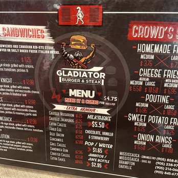 GLADIATOR BURGER & STEAKS - Updated August 2024 - 79 Photos & 28 ...