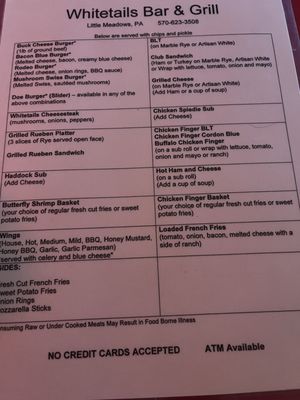 WHITETAIL’S BAR & GRILL - Updated January 2026 - Route 858 & Main St ...