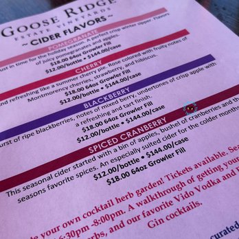 GOOSE RIDGE ESTATE WINERY - Updated February 2025 - 293 Photos & 166 ...