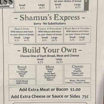 SHAMUS’S SANDWICH SHOPPE - Updated October 2025 - 32 Photos & 52 ...