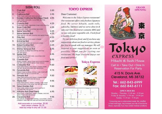TOKYO EXPRESS - Updated August 2025 - 16 Reviews - 415 N Davis Ave ...