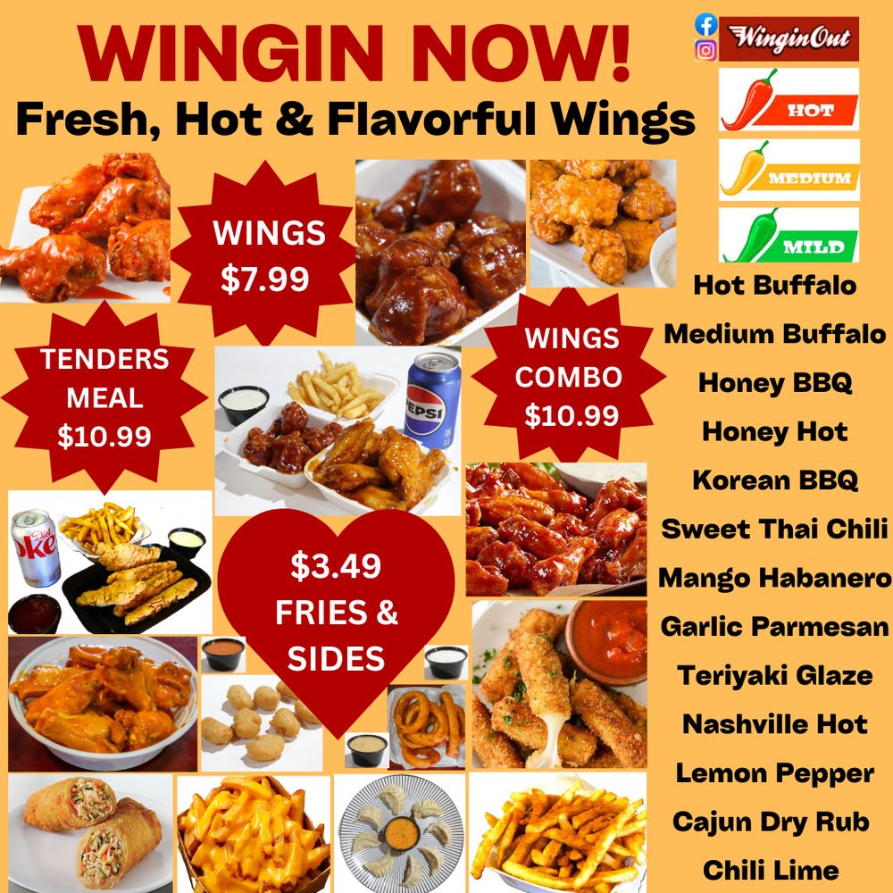 WINGIN OUT - Updated September 2025 - 24 Photos & 58 Reviews - 916 E ...