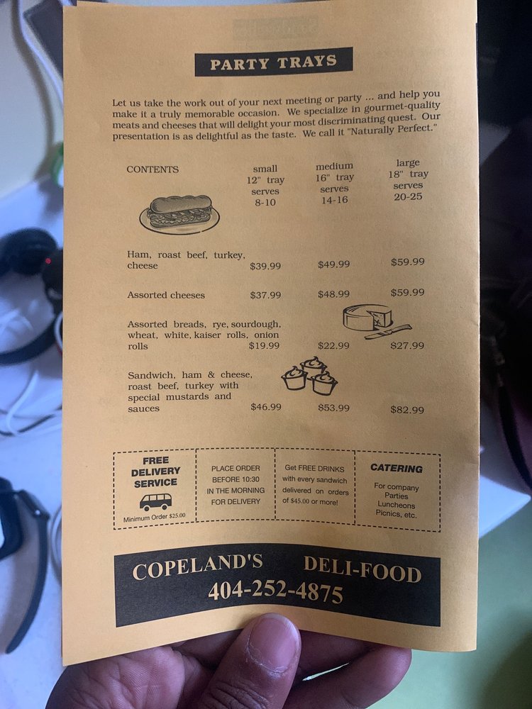 COPELAND DELI - Updated August 2025 - 5455 Meridian Marks Rd NE ...