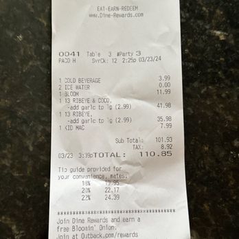 OUTBACK STEAKHOUSE - Updated July 2024 - 750 Photos & 648 Reviews ...