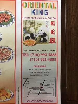 ORIENTAL KING - Updated December 2025 - 8566 N Main St, Eden, New York ...