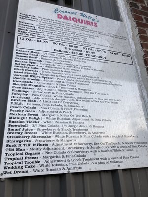 COCONUT WILLY’S DAIQUIRIS - Updated January 2026 - 35055 Hwy 16, Denham ...