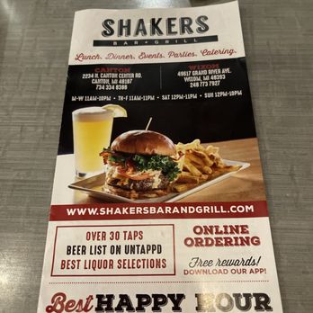 SHAKERS BAR & GRILL - Updated August 2025 - 304 Photos & 221 Reviews ...