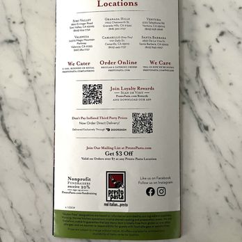PRESTO PASTA - Updated September 2025 - 209 Photos & 280 Reviews - 5722 ...