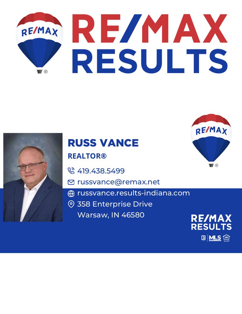 RUSS VANCE, RE/MAX RESULTS - Updated January 2025 - Contact Agent - 358 Enterprise Dr, Warsaw ...