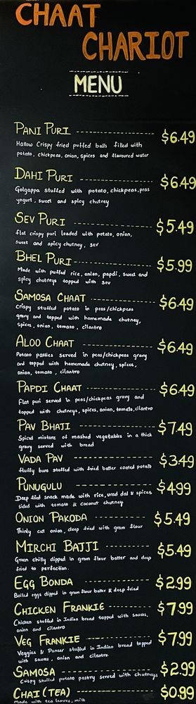 CHAAT CHARIOT - Updated August 2025 - 7500 TX-29, Andice, Texas - Food ...