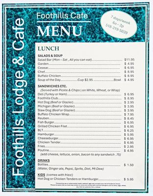 FOOTHILLS LODGE & CAFE - Updated December 2025 - 15 Church Place ...