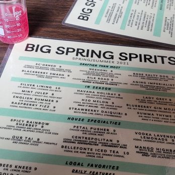BIG SPRING SPIRITS - Updated December 2025 - 168 Photos & 94 Reviews - 198 Match Factory Pl ...