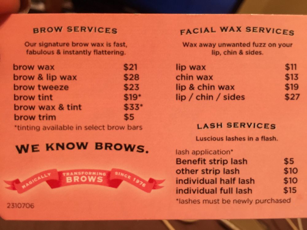 BENEFIT BROW BAR AT ULTA - Updated September 2024 - East Morrison Rd ...