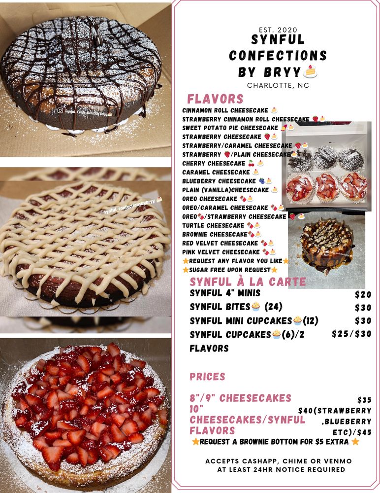 SYNFUL CONFECTIONS BY BRYY - Updated June 2024 - 17 Photos - Charlotte ...