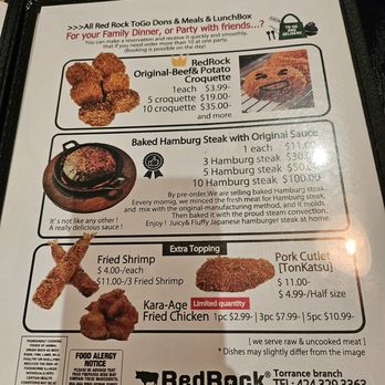 RED ROCK-TORRANCE - Japanese Restaurant at 2141 W 182nd St, Torrance ...